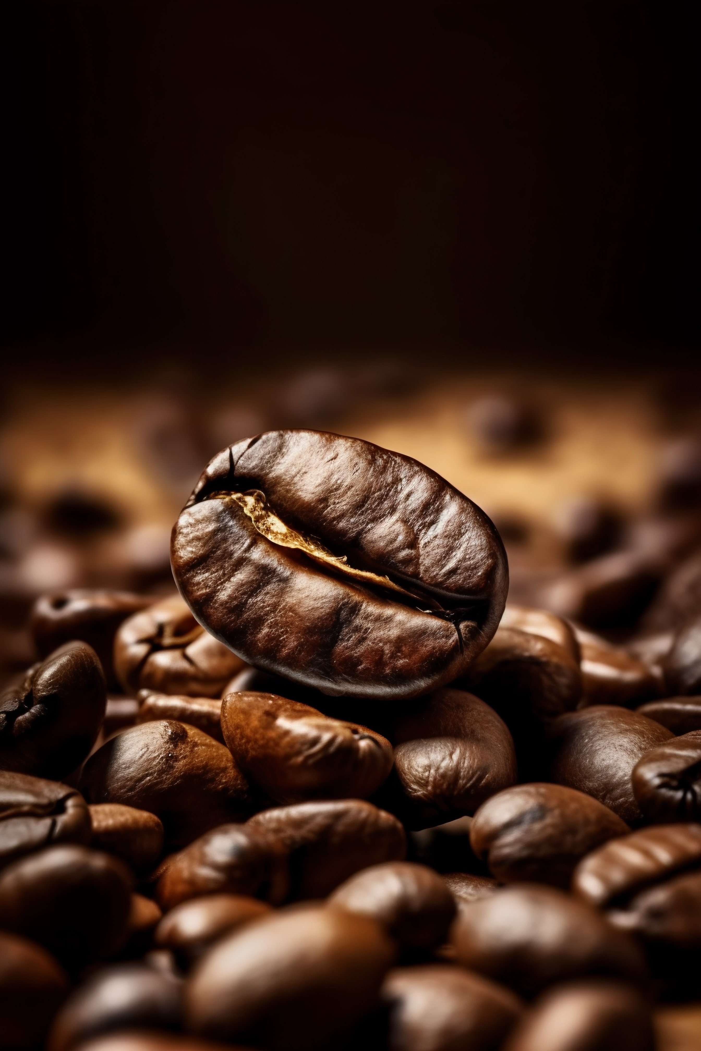 Coffee bean macro | Foodiesfeed AI