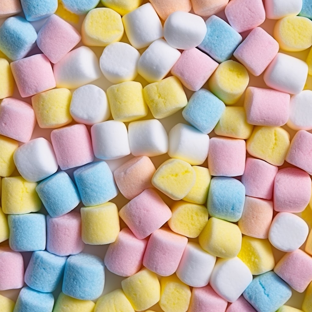 ** Colorful Mini Marshmallows for Sweet Treats | Foodiesfeed AI